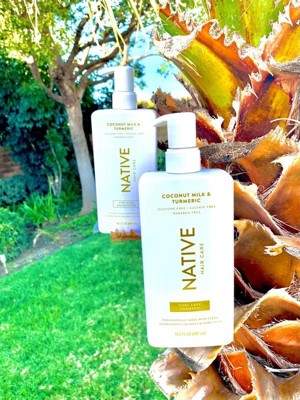 Native Coconut Milk & Turmeric Curl Care Shampoo Sulfate, Paraben, And ...