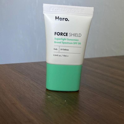 Hero Cosmetics Force Shield Superlight Sunscreen - Spf 30 - 10ml : Target