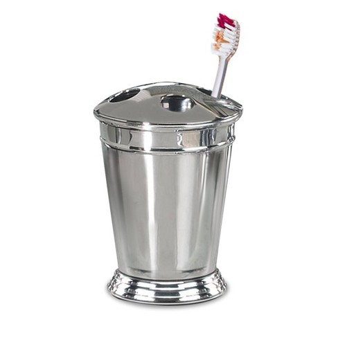 Timeless Stainless Steel Toothbrush Holder - Nu Steel: Chrome Finish ...