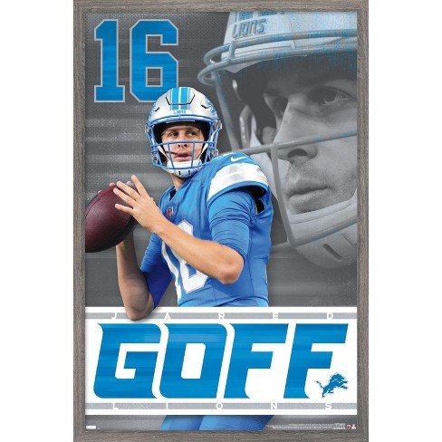 Trends International Nfl Detroit Lions - Jared Goff 24 Framed Wall ...