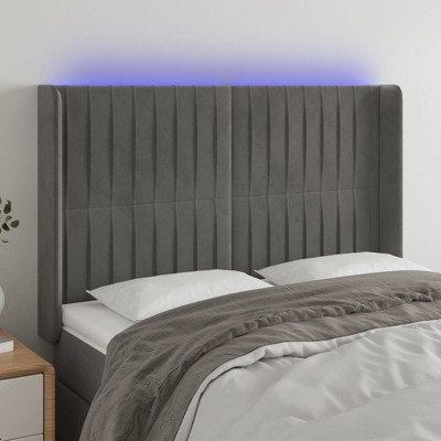 Vidaxl Led Headboard Home Indoor Bedroom Bed Accessory Upholstered Bed ...