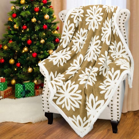 Catalonia High Pile Fleece Throw Blanket, Cozy Fuzzy Jacquard Blanket ...