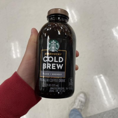 Starbucks Cold Brew Black Unsweetened - 11 Fl Oz Bottle : Target