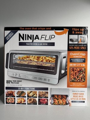 Ninja Flip Toaster Oven & Air Fryer, 8-in-1 Functionality, Flip Up & Away Capability For Storage ...