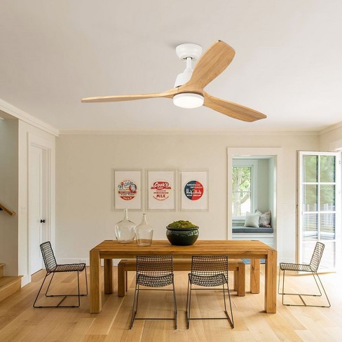 Multi Speed Fan Control, Led Dimmable 52" Yellow Indoor Ceiling Fan ...