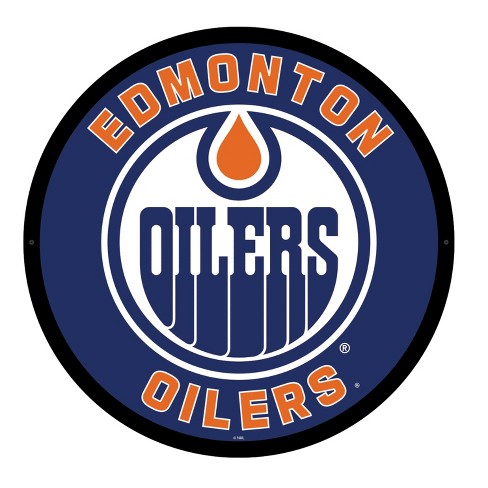 Evergreen Ultra-thin Edgelight Led Wall Decor, Round, Edmonton Oilers ...