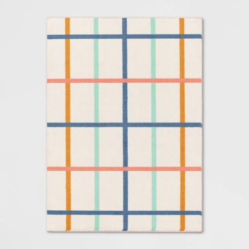 4'x5'5" Window Pane Kids' Area Rug - Pillowfort™ : Target