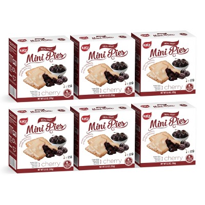 Katz Gluten Free Mini Pies - Cherry - 6 Pack : Target