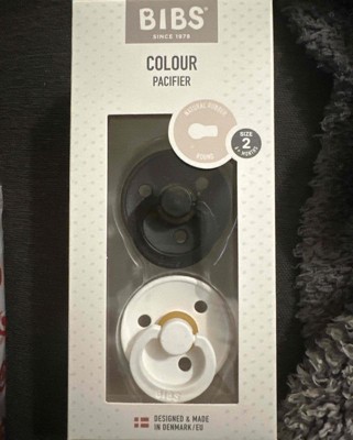 Bibs Colour Latex Pacifier - 0-6 Months - Size 1 - 2pk - Iron/sand : Target