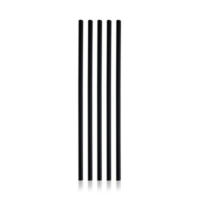 True Plastic Straws, Cocktail Straws, 7 Inch Black Plastic Party Straws ...