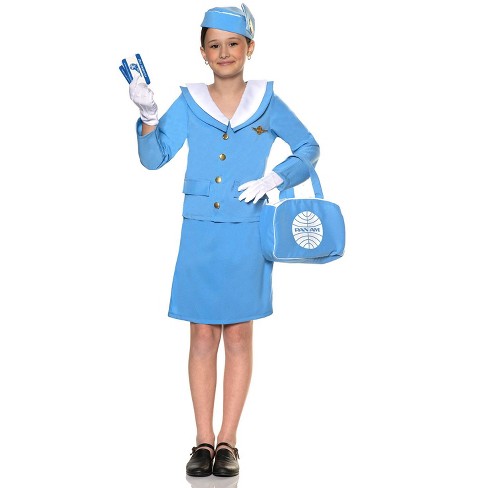 Underwraps Costumes Pan Am Stewardess Girls' Costume, Large : Target