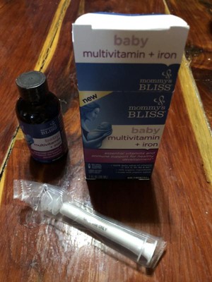 Mommy's Bliss Baby Multivitamin + Iron - 1 Fl Oz : Target