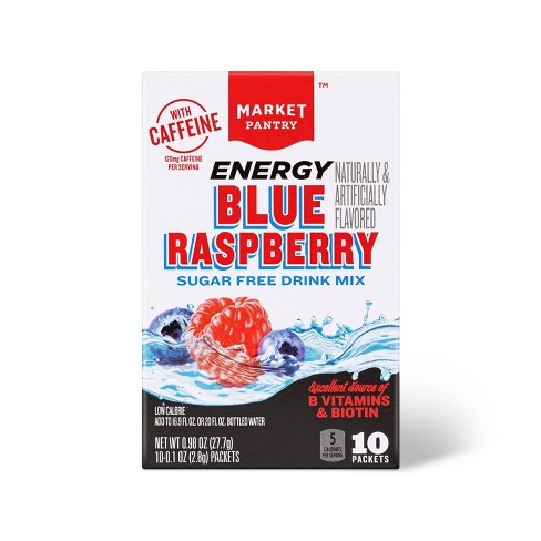 Blue Raspberry Sugar-free Drink Mix - 10ct - Market Pantry™ : Target