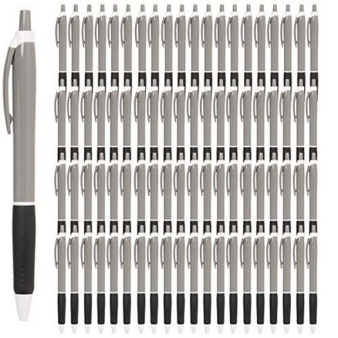 Simply Genius 100 Pack Of Office Pens, Retractable Ballpoint Pens In ...