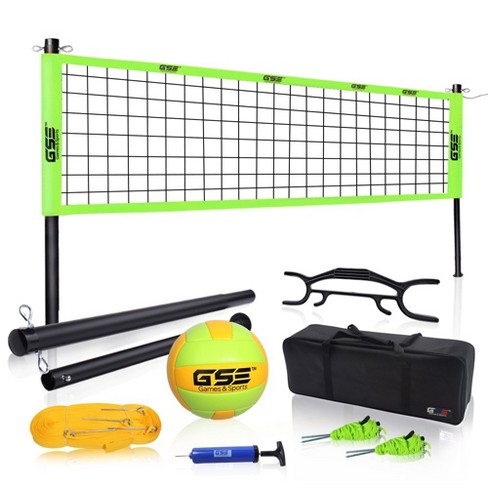 Gse Outdoor Professional Volleyball Complete Set With Net, Volleyball ...