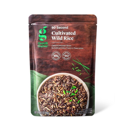 90 Second Cultivated Wild Rice Microwavable Pouch - 8.5oz - Good ...