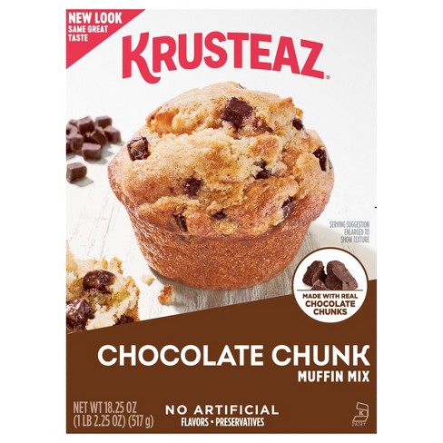 Krusteaz Chocolate Chunk Muffin Mix, 18.25 Oz : Target