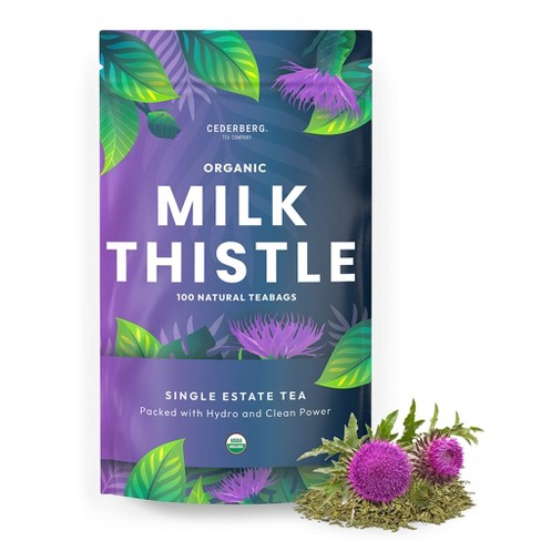 Cederberg Tea Company Milk Thistle Herbal Tea, Usda Organic, Non-gmo ...