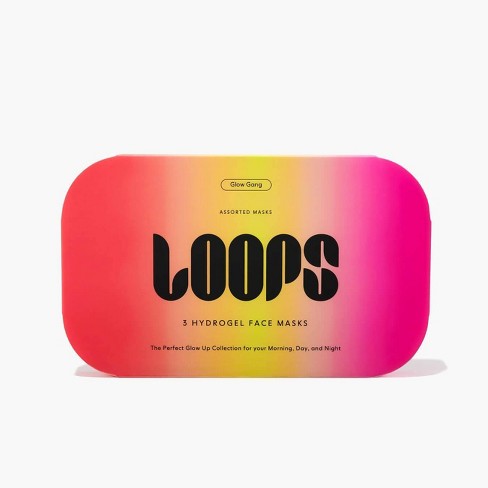 Loops Glow Gang Facial Mask - 3ct/1.18oz : Target