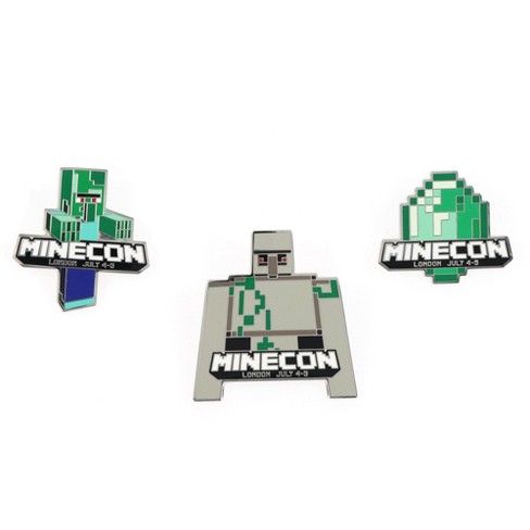 Thinkgeek, Inc. Minecraft Minecon 2015 Exclusive Pin Set Of 3 : Target