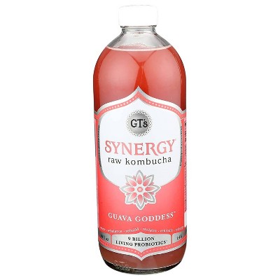 Gt's Synergy Guava Goddess Organic Raw Kombucha - 48 Fl Oz : Target