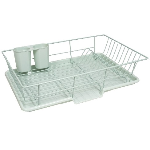 3-piece Large Kitchen Sink Dish Drainer, Mint : Target