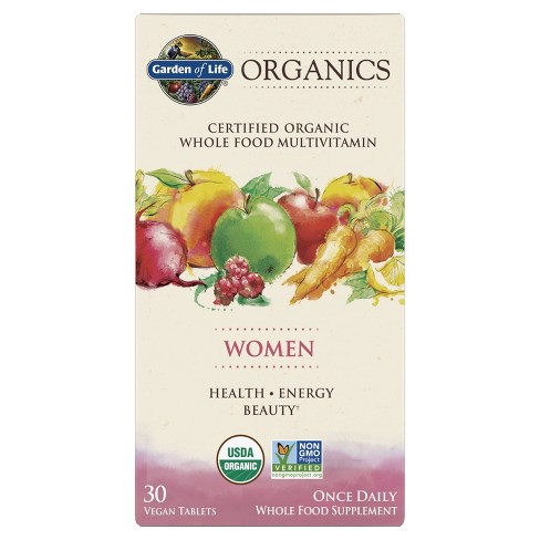 Garden Of Life Organic Women's Daily Vegan Multivitamin Tablets - 30ct ...