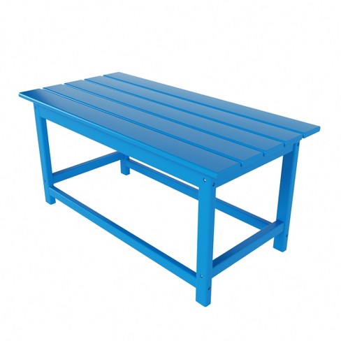 Westintrends Outdoor Hdpe Adirondack Coffee Table, Pacific Blue : Target