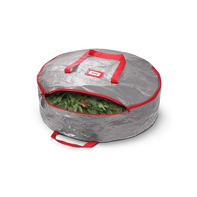 Osto Water Resistant Christmas Wreath Storage Bag Holder, 30x8 Inch ...