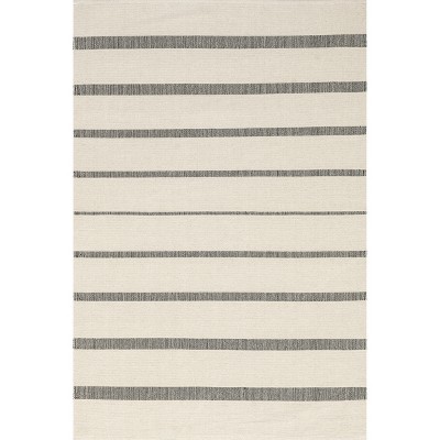 Nuloom Darina Casual Striped Cotton Area Rug, 4' X 6', Ivory : Target