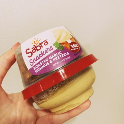 Sabra Roasted Garlic Hummus With Pretzels Snacker - 4.56oz : Target