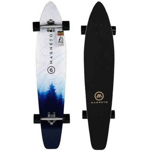 Magneto 44-inch Kicktail Cruiser Longboard Skateboard - Bamboo & Hard ...