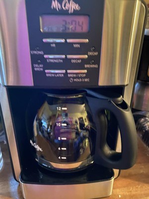 Mr. Coffee 12-cup Programable Coffee Maker Black/stainless Steel : Target