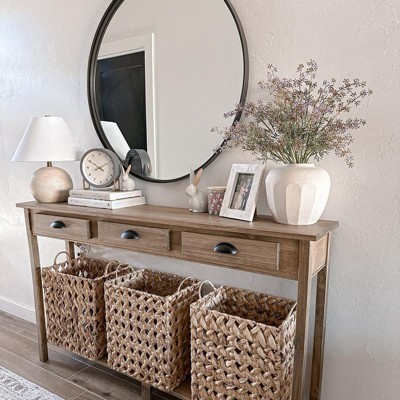 34" Round Decorative Wall Mirror - Threshold™ Designed With Studio ...