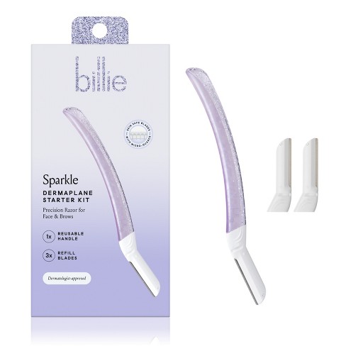 Billie Sparkle Dermaplaning Starter Kit - Reusable Handle + 3 Refill ...
