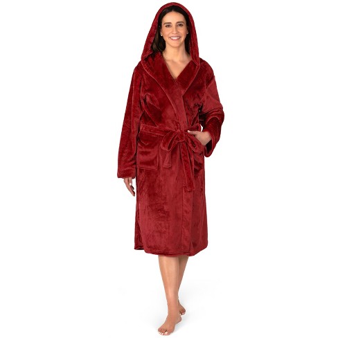 Pavilia Women Robe With Hood, Fleece Plush Soft Long Hooded Robe ...