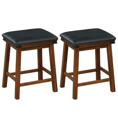 24" Magellan Hardwood Counter Height Barstool Brandy - Boraam : Target