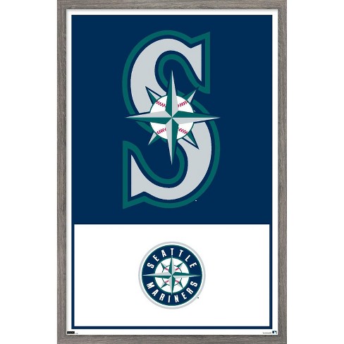 Trends International Mlb Seattle Mariners - Logo 22 Framed Wall Poster ...