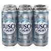 Busch Light Beer - 6pk/16 Fl Oz Cans : Target