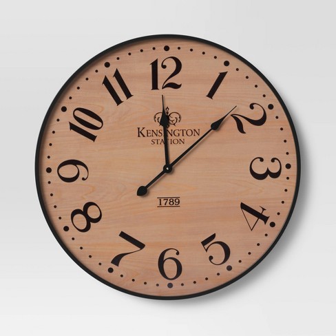 Home Décor Home & Living Wood clock Clocks etna.com.pe