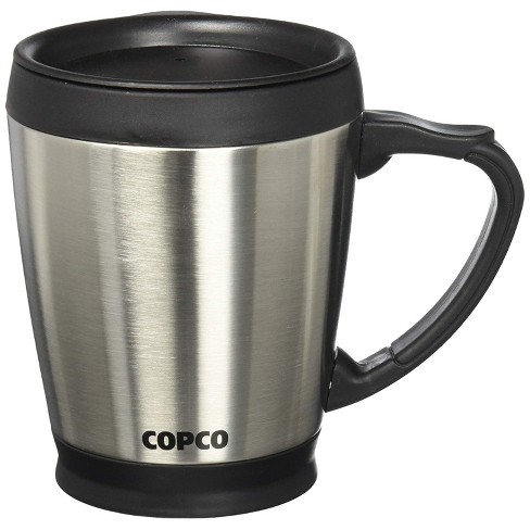Copco Desktop 16 Ounce Stainless Steel Coffee Mug With Easy Grip Handle ...