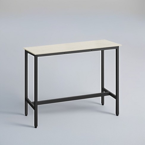 Vasagle, Narrow Long Bar, Kitchen Dining, High Pub Table, Sturdy Metal ...
