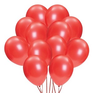 Bulk 144 Pc. Red Metallic 11" Latex Balloons : Target