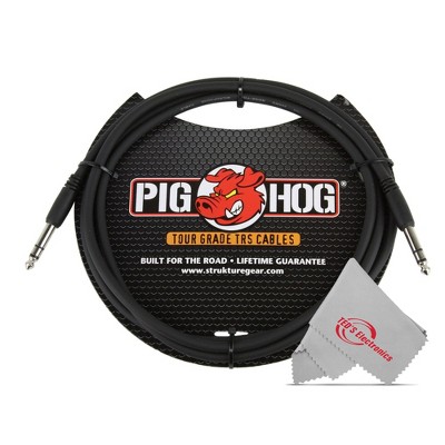Pig Hog PTRS06 High Performance 1/4" TRS Instrument Cable, 6 Feet ...