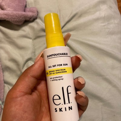 E.l.f. Skin Suntouchable! All Set For Sun Sunscreen - Spf 45 - 2 Fl Oz ...
