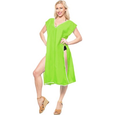 La Leela Women's Summer Vacation Beachwear Long Bathing Suit Beach ...