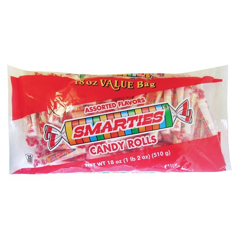 Smarties Assorted Flavors Candy Rolls - 18oz : Target