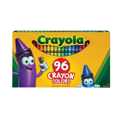 Crayola 120ct Crayon Set With Crayon Sharpener: Multicolor, Non-toxic ...