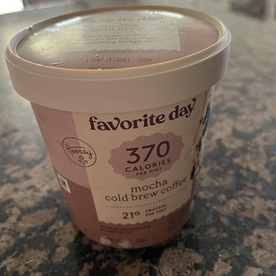 Reduced Fat Mocha Cold Brew Coffee Ice Cream - 16oz - Favorite Day ...