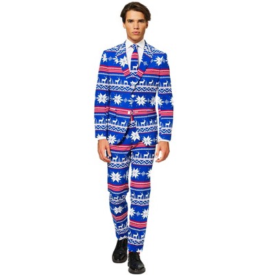 OppoSuits Men's Christmas Suit - The Rudolph - Blue : Target